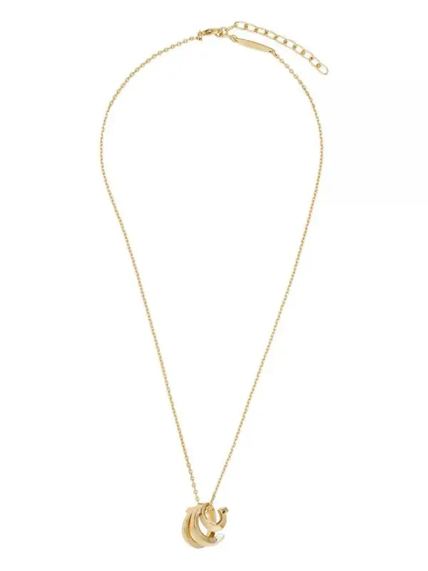 FERRAGAMO Triple-gancini Pendant Necklace - Gold