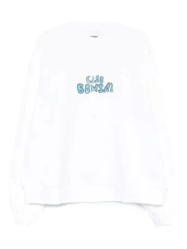 BONSAI Crew-neck Sweatshirt - White