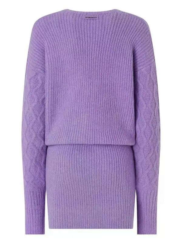 Pinko Cable-knit Button Dress