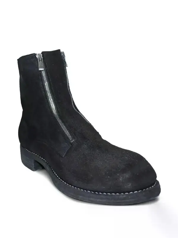 Guidi Zip-front Suede Boots