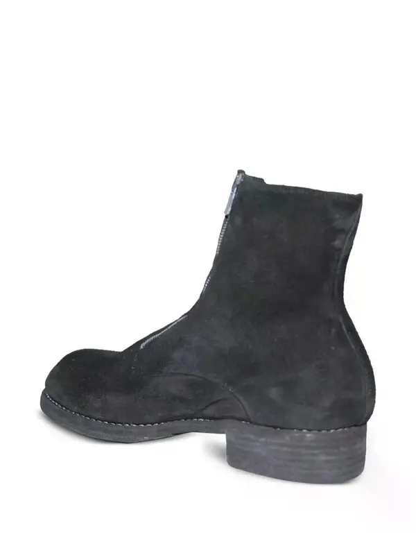 Guidi Zip-front Suede Boots