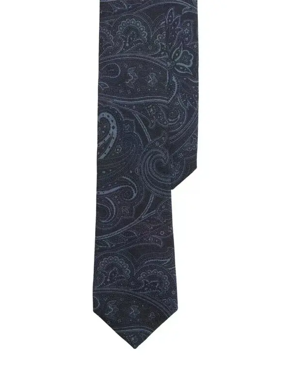 Ralph Lauren Purple Label Paisley-print Neck Tie - Blue