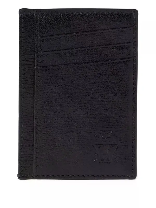 Brunello Cucinelli Leather Card Holder - Black