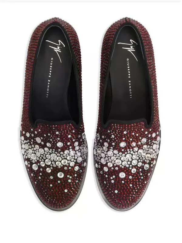 GIUSEPPE ZANOTTI Matildha Crystal-embellished Loafers