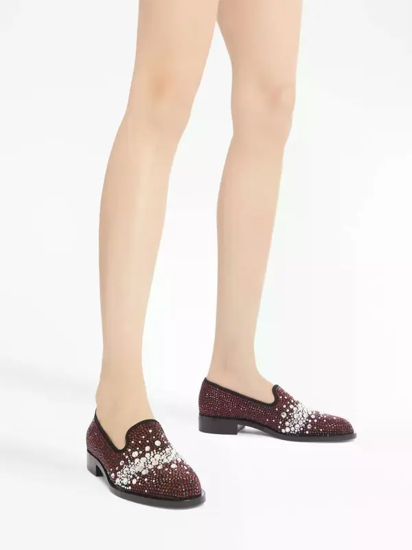 GIUSEPPE ZANOTTI Matildha Crystal-embellished Loafers