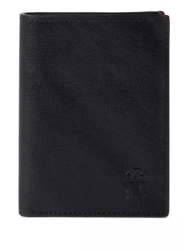 Brunello Cucinelli Logo-embossed Leather Wallet - Black