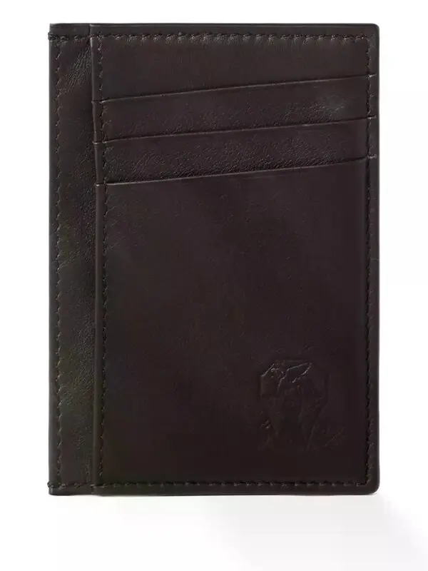 Brunello Cucinelli Leather Card Holder - Brown