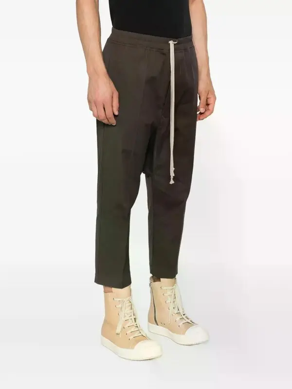 Rick Owens Cropped Track Pants - Brown