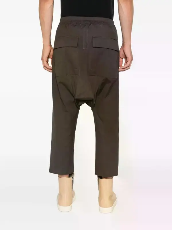 Rick Owens Cropped Track Pants - Brown