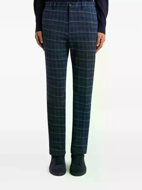 Etro Check Regular Trousers