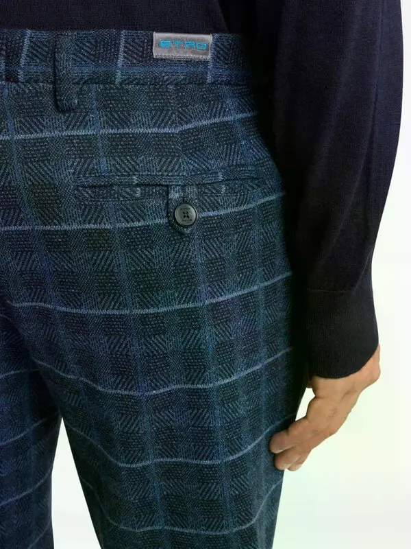 Etro Check Regular Trousers