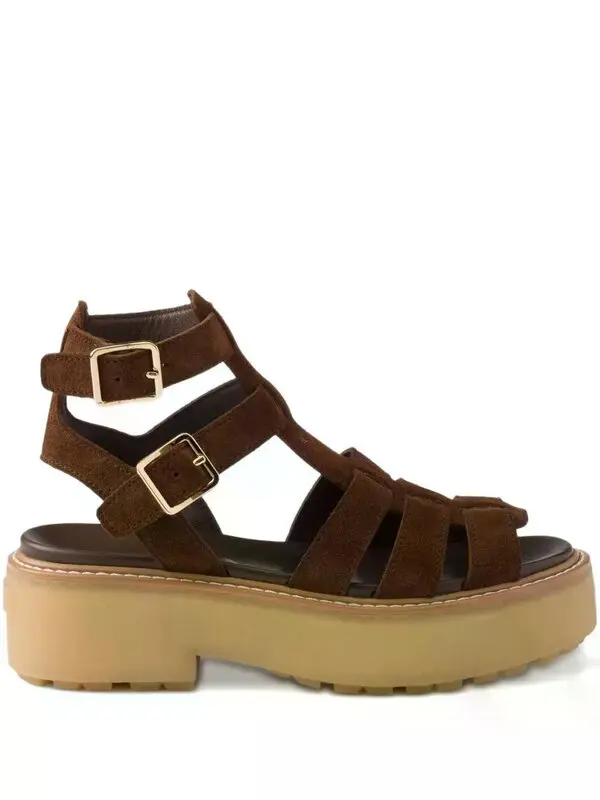 Prada Suede Gladiator Platform Sandals