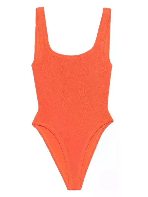 Hunza G Square-neck Swimsuit - Orange