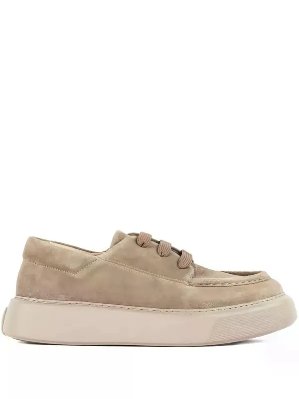 REFERENC Tahoe Suede Moc-toe Trainers - Neutrals