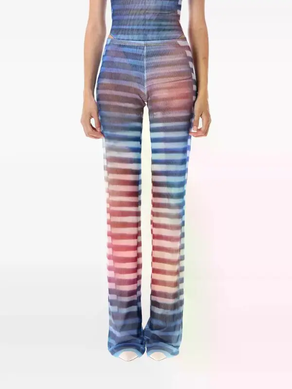 JEAN PAUL GAULTIER Air Stripe Mesh Trousers