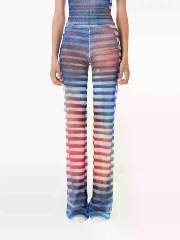 JEAN PAUL GAULTIER Air Stripe Mesh Trousers