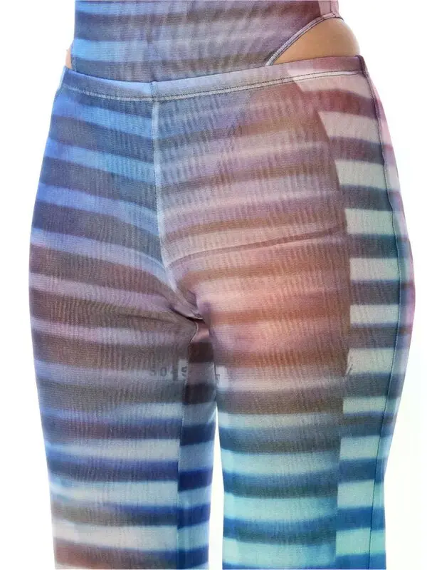 JEAN PAUL GAULTIER Air Stripe Mesh Trousers