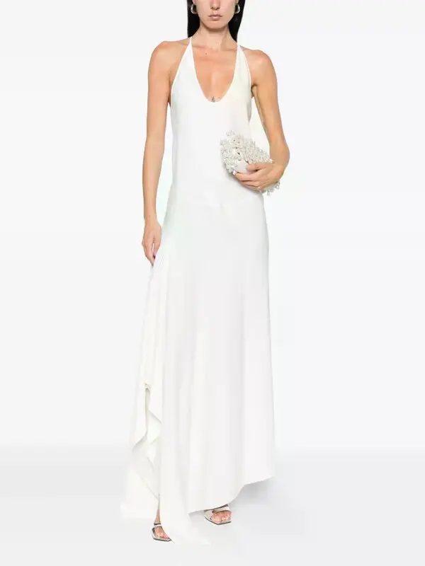 princess polly baby blue dress Christopher Esber Ravelled Asymmetric Cutout Draped Jersey Max