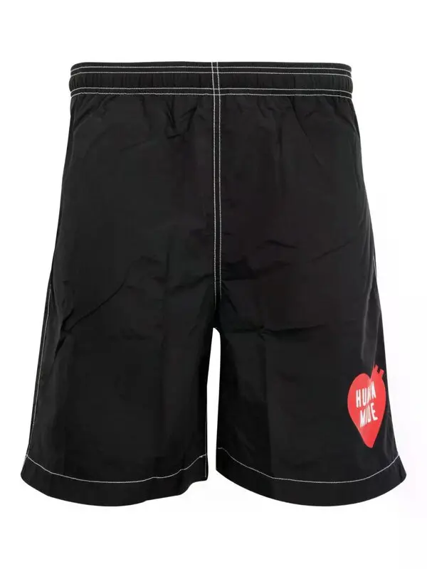 HUMAN MADE Heart-logo Swim Shorts - Blue