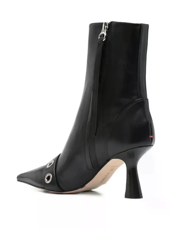 AeydĒ 80mm Buckle-detail Pointed-toe Boots