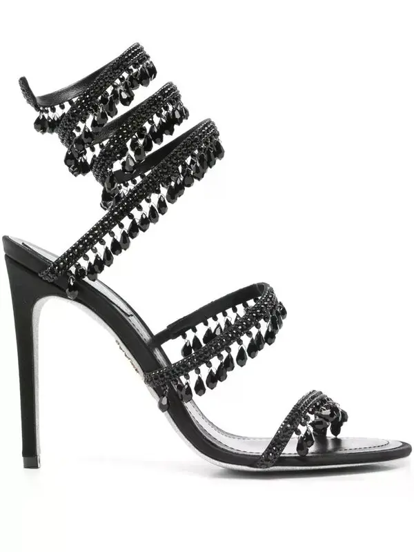 Rene Caovilla 110mm Beaded-embellished Stiletto Sandals