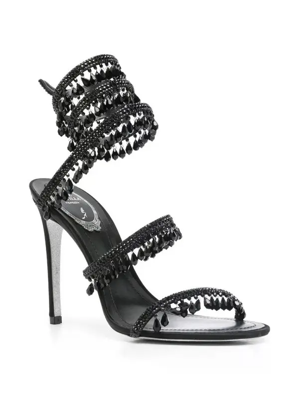 Rene Caovilla 110mm Beaded-embellished Stiletto Sandals