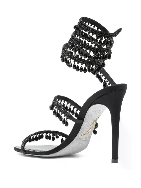 Rene Caovilla 110mm Beaded-embellished Stiletto Sandals