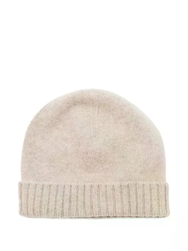 Malo Ribbed Knit Beanie - Neutrals