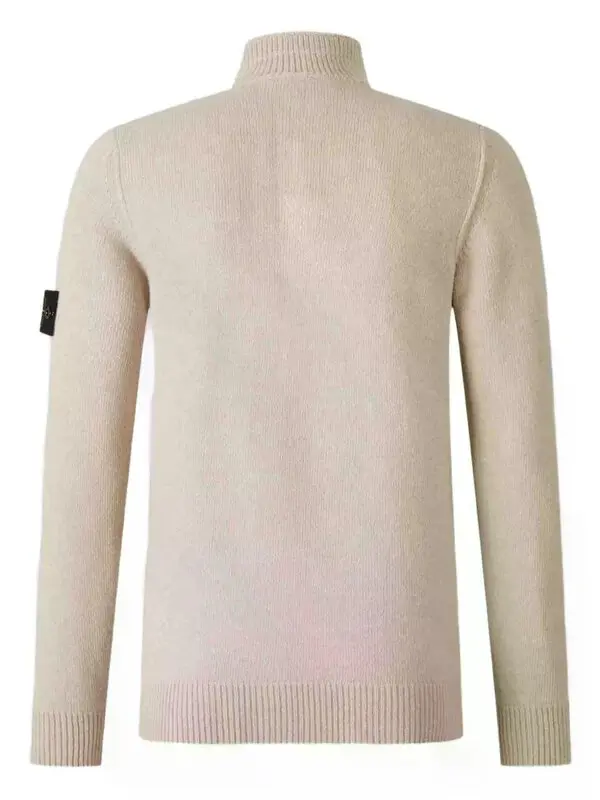 Stone Island Buttoned Turtleneck Sweater