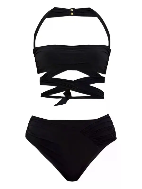 Balmain Halter-neck Bikini - Black