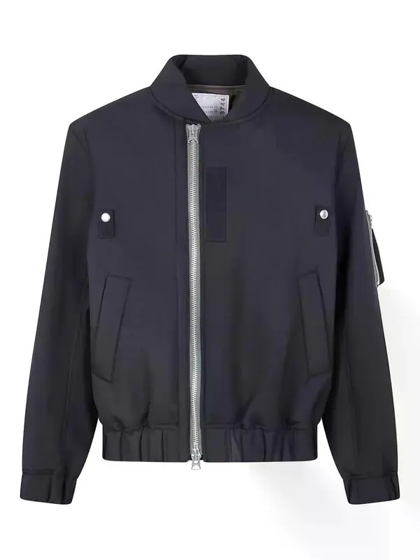 Sacai Zip-fastening Pocket Bomber Jacket - Black