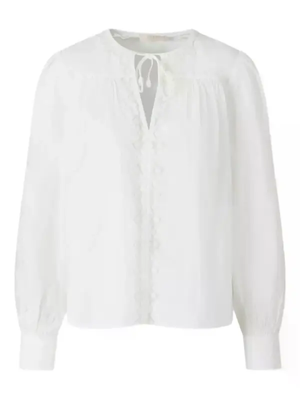 Ulla Johnson Embroidered Lace-insert Blouse