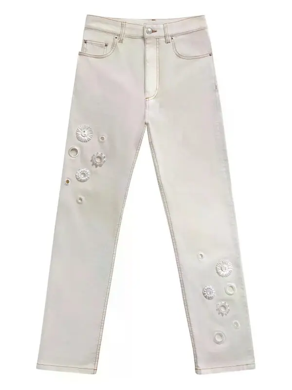 AREA Cut Out-detail Jeans