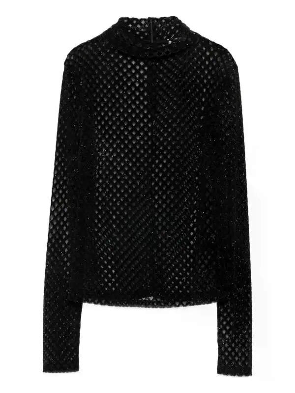 Patrizia Pepe Mesh-panel Blouse