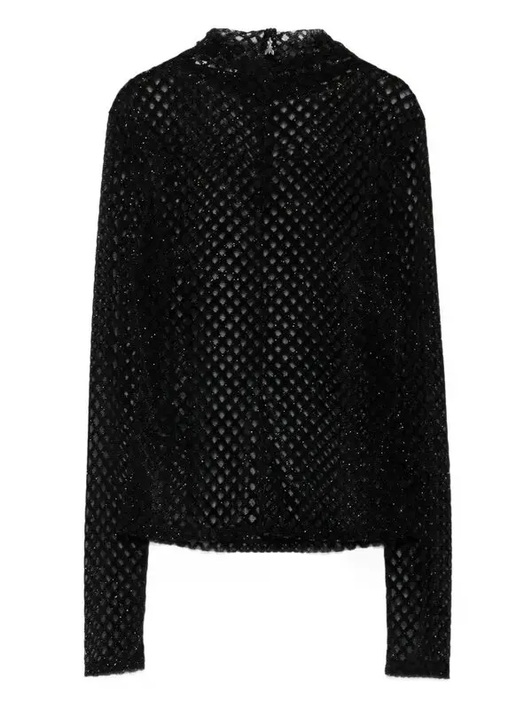 Patrizia Pepe Mesh-panel Blouse