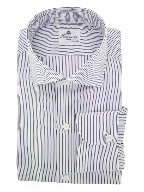 FINAMORE 1925 Striped Shirt - Grey