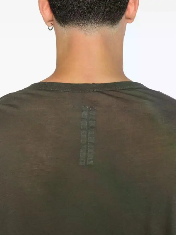 Rick Owens Raw-cut Organic Cotton T-shirt - Green