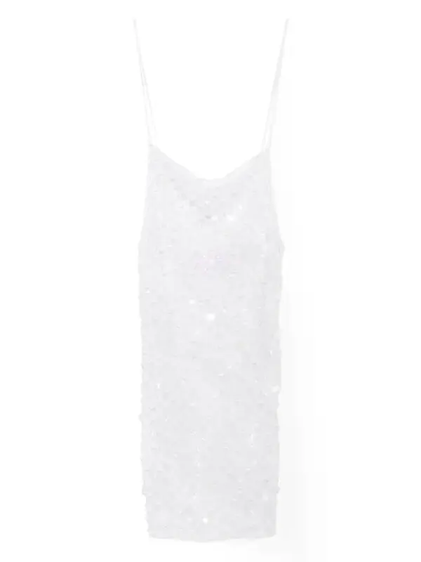 ROBERTA EINER Sequin-embellished Mini Dress - White