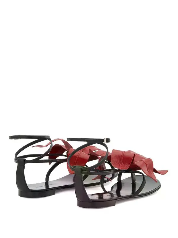 GIUSEPPE ZANOTTI Floral Appliqué Sandals