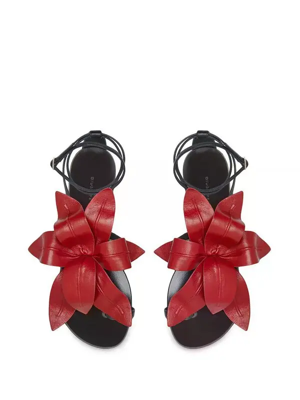 GIUSEPPE ZANOTTI Floral Appliqué Sandals