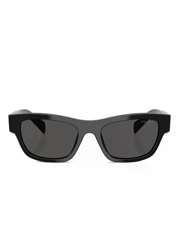 Prada Logo-plaque Sunglasses - Black