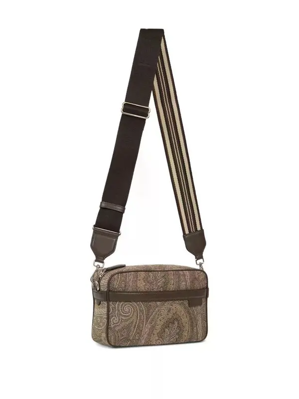 Etro Paisley Jacquard Crossbody Bag - Brown