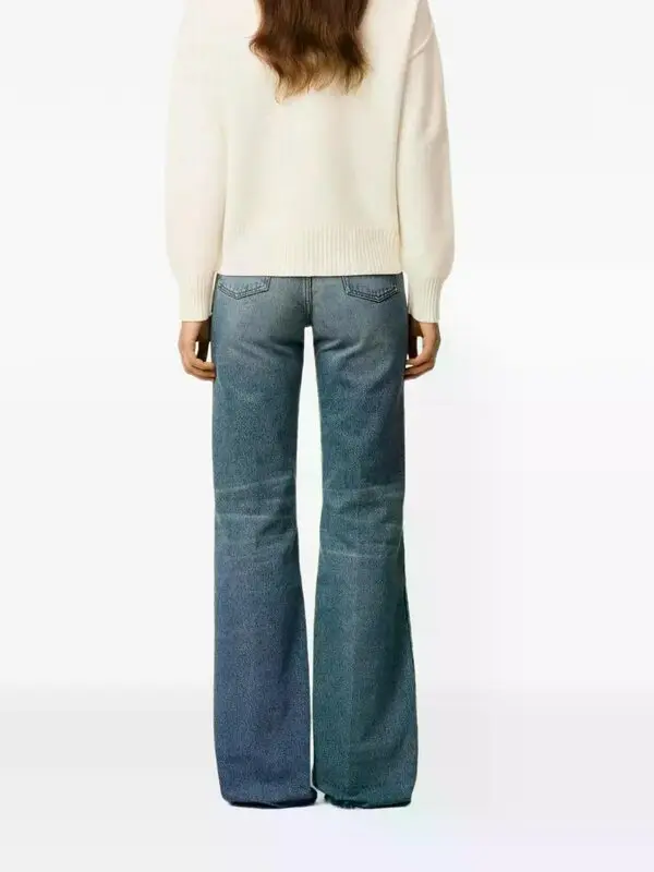 AMI Paris De Coeur Crewneck Wool Sweater - Neutrals