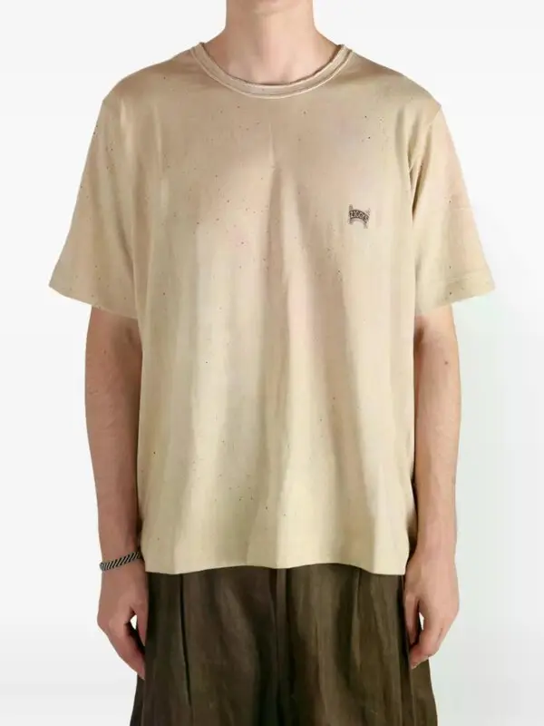 ZIGGY CHEN Speckled Cotton T-shirt