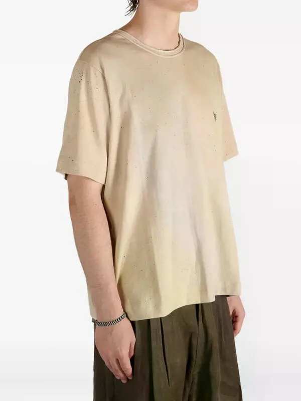 ZIGGY CHEN Speckled Cotton T-shirt