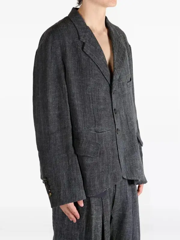 ZIGGY CHEN Three-button Patch-pocket Coat