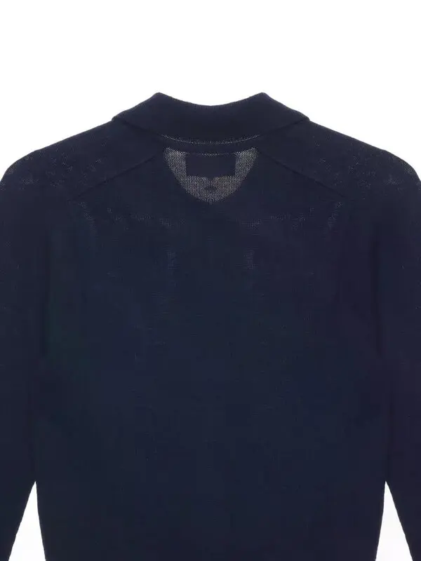 Studio Nicholson Polo-neck Wool Polo Shirt