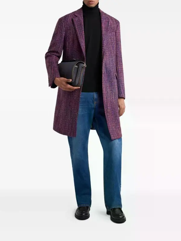 Etro Tweed Single-breasted Coat