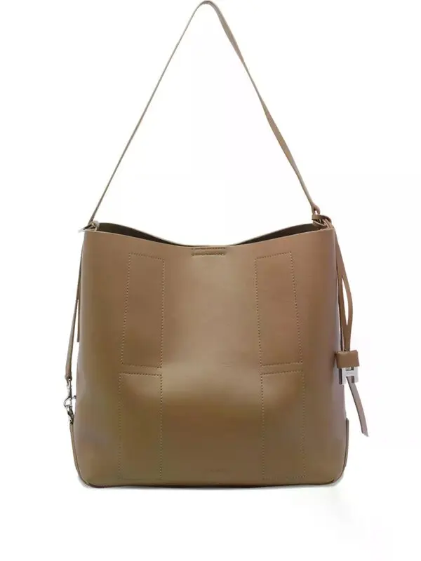 Hogan Hocket Leather Shoulder Bag - Brown