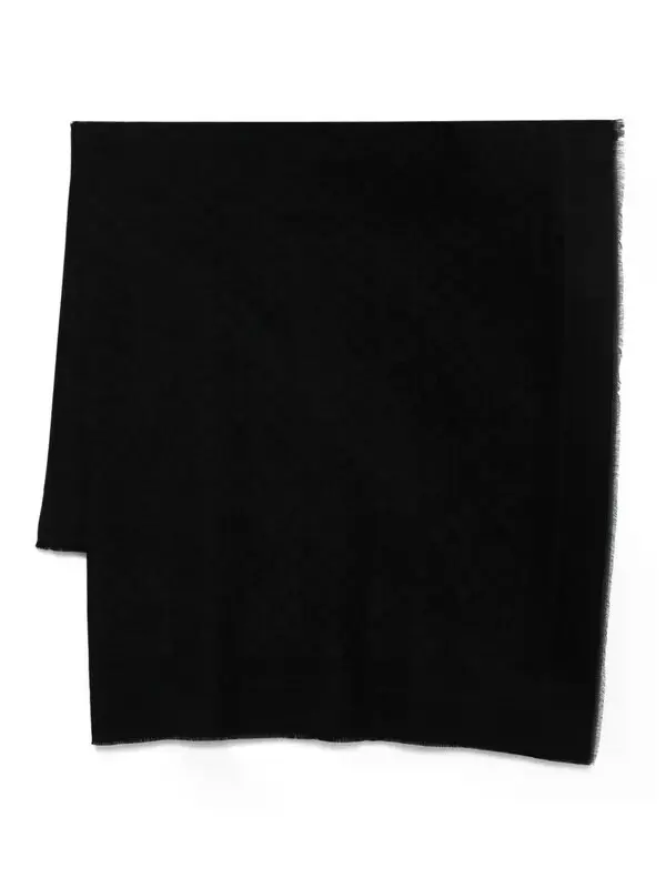 Elisabetta Franchi Frayed-edge Scarf - Black